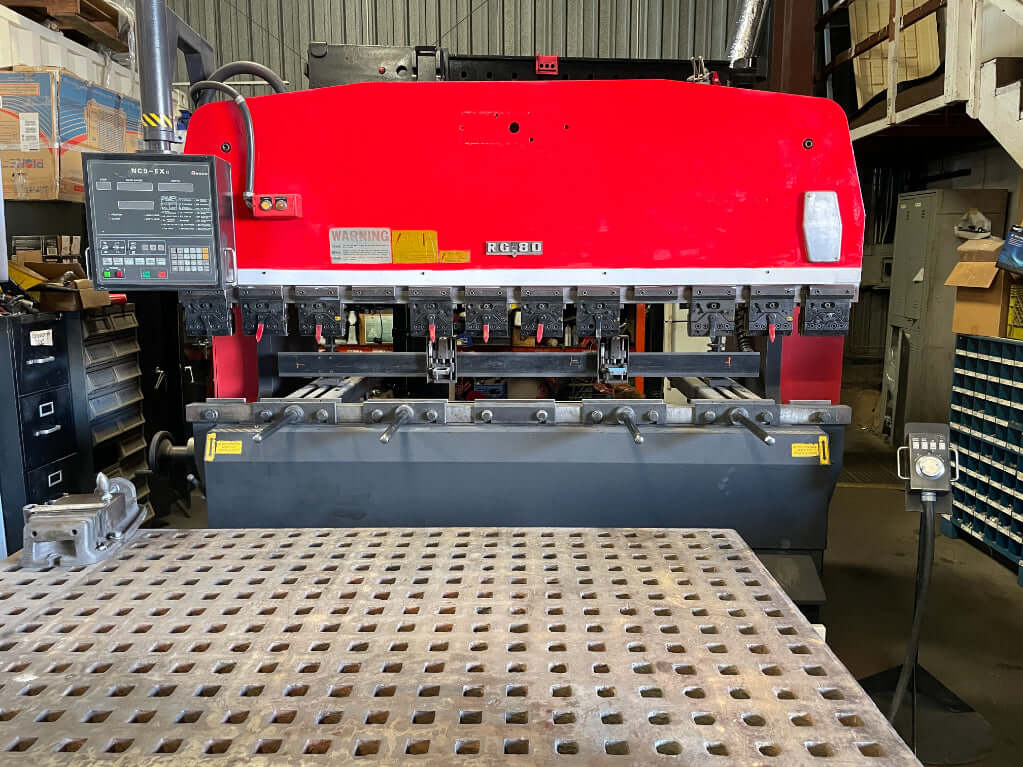 88 Ton Amada RG-80 CNC Press Brake, Stock 1320