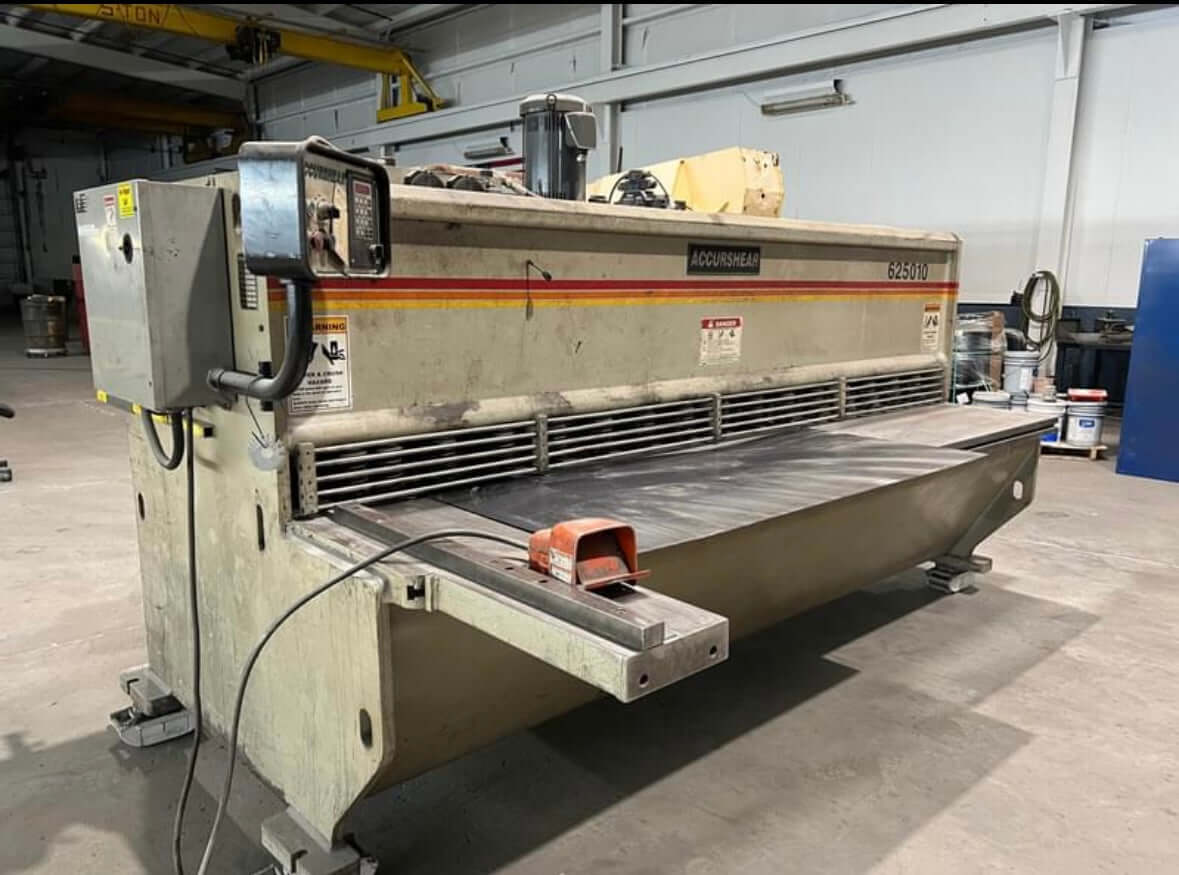10' x 1/4" Accurshear 625010 Hydraulic Shear, Stock 1470