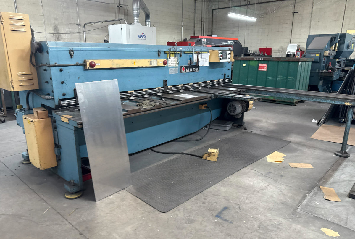 10' x 3/16" Amada M-3045 Mechanical Shear, Stock 1518