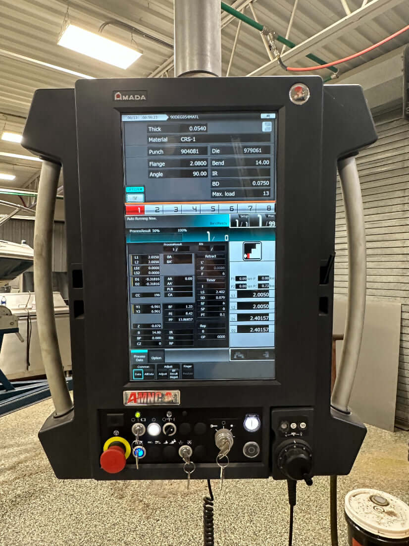 146 Ton Amada HG-1303 Servo Hydraulic Press Brake, Stock 1367