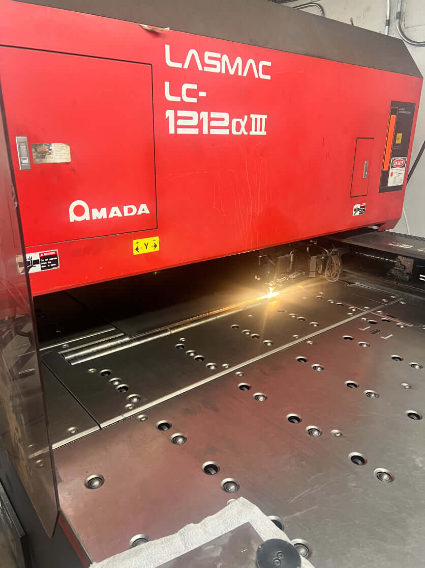 2000 Watt Amada Pulsar LC2415 CNC Co2 Laser Cutter, Stock 1442