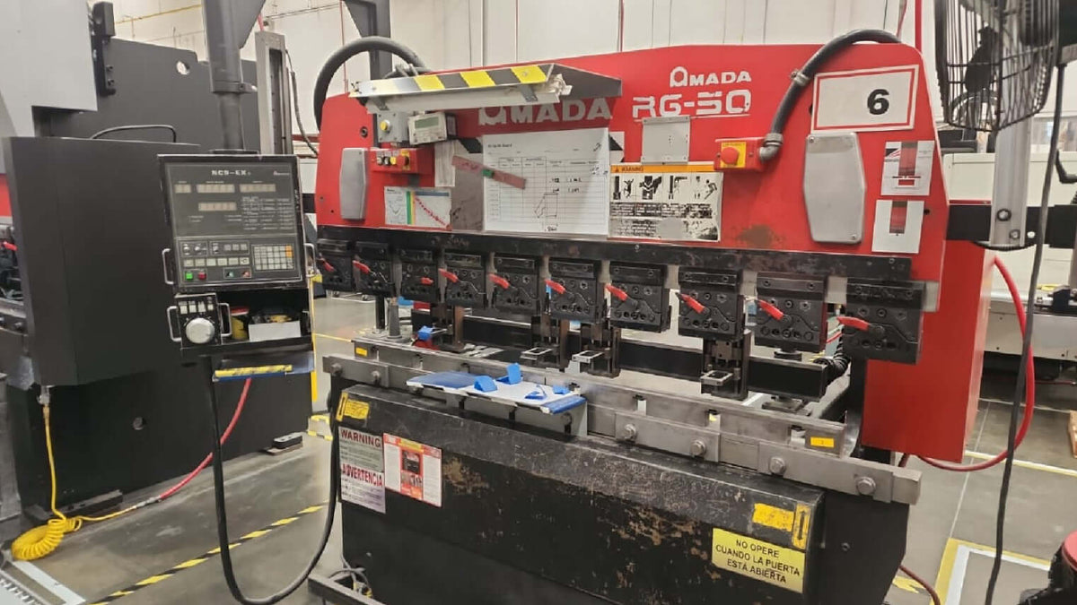 55 Ton Amada RG-50 CNC Press Brake, Stock 1490