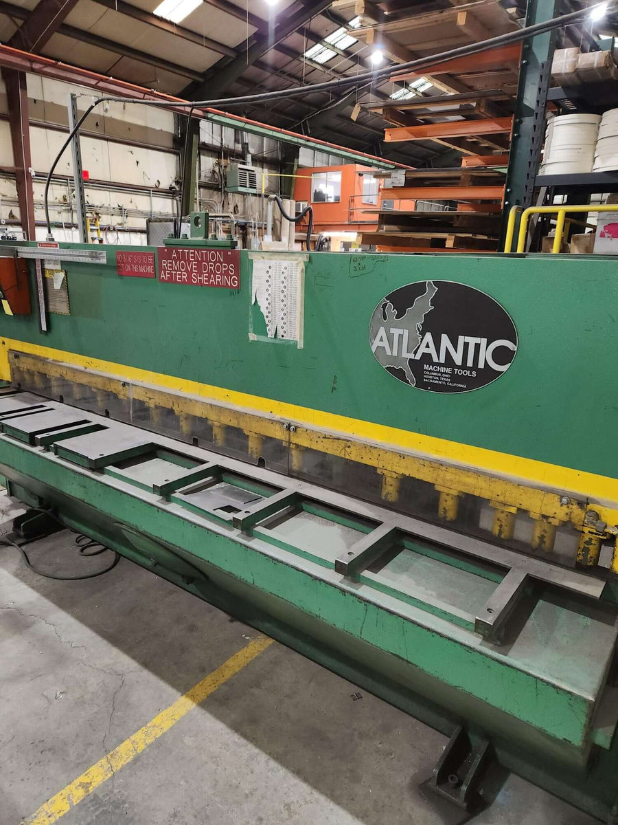 10' x 1/4" Atlantic HDE Hydraulic Shear, Stock 1325