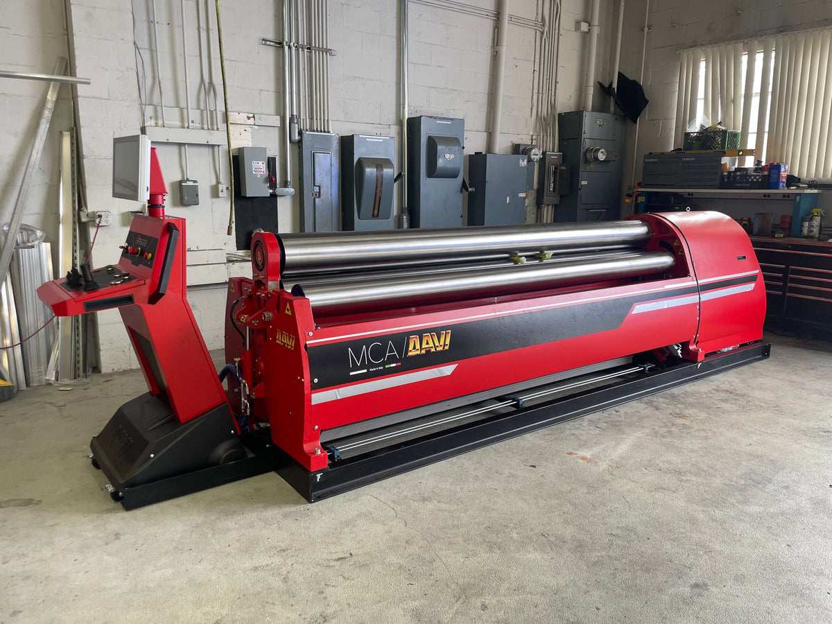 10' x 1/4" Davi Hydraulic Plate Bending Roll, Stock 1318