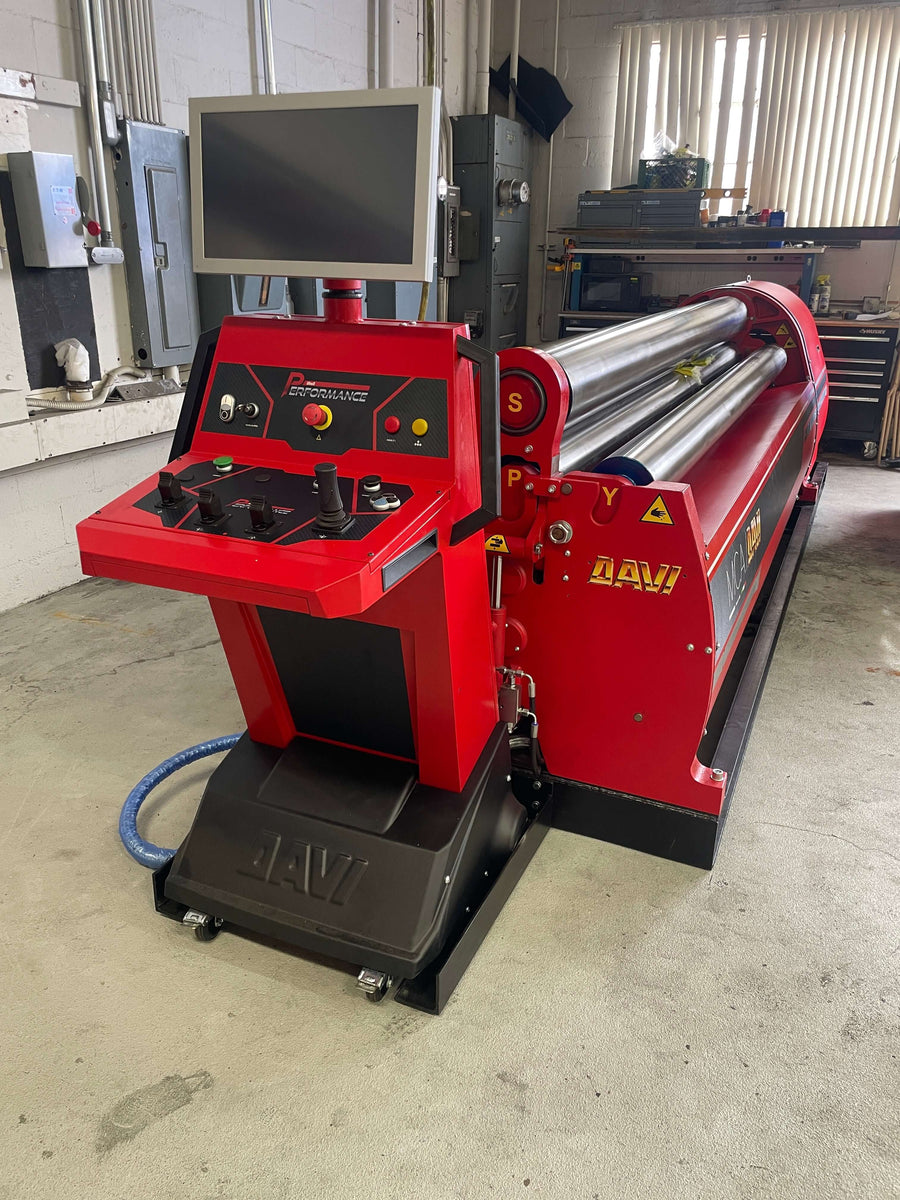 10' x 1/4" Davi Hydraulic Plate Bending Roll, Stock 1318